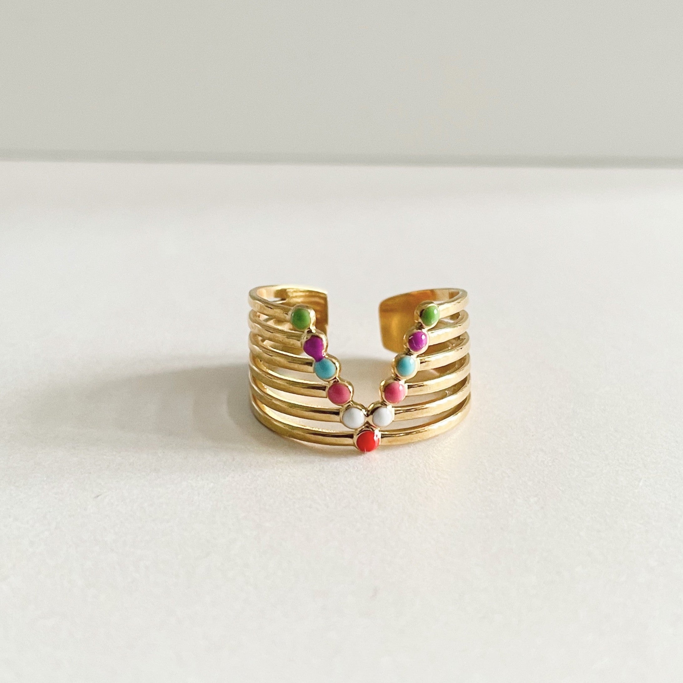 V-Design Gold Ring | Women's V-Design Gold Ring | LUXE TONES